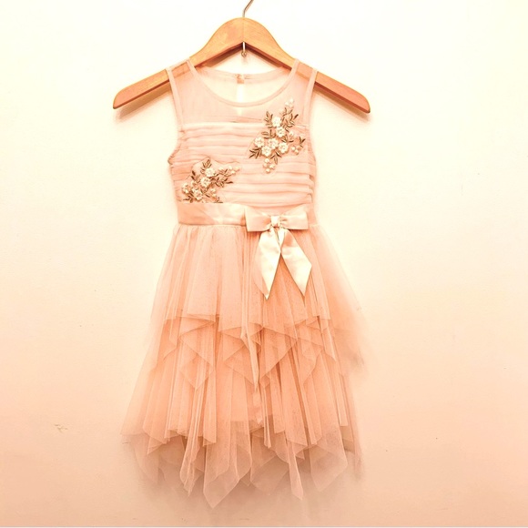 Zunie | Dresses | Zunie Girls 6 Tulle And Floral Embroidery Dress ...